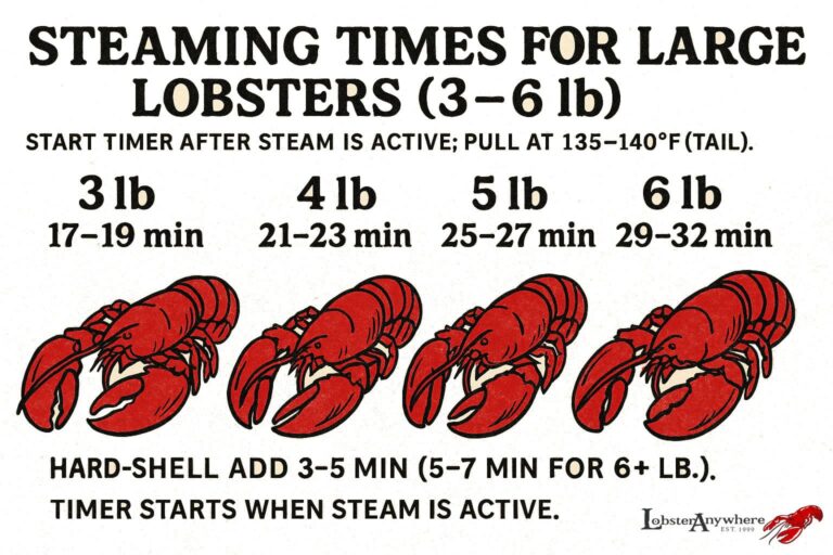 Cook 3-10 lb Live Lobsters + Jumbo Colossal Tails Perfectly